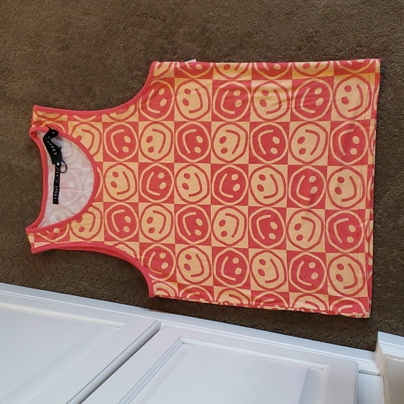 Edgar + Ash | Shirts | Mens Edgar Ash Smiley Face Tank Top Size S M L ...